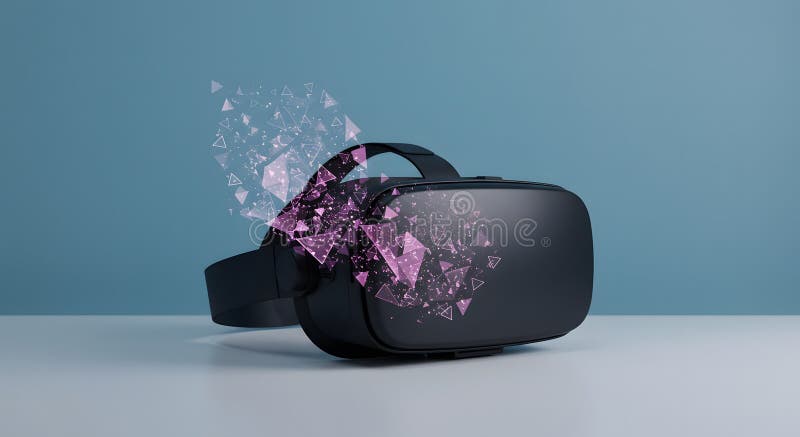 Virtual Reality Headset and Digital Overlay for Immersive Gaming Stock ...