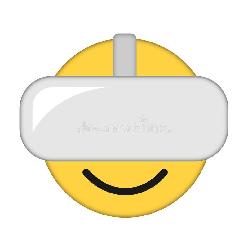 Virtual Reality Headset - Emoji and Emoticon of Person Using Modern ...