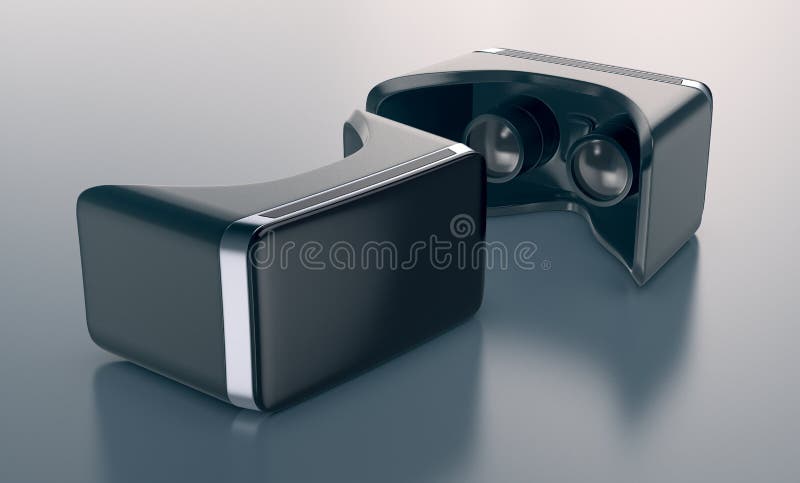 Virtual reality headset stock illustration. Illustration of concept ...