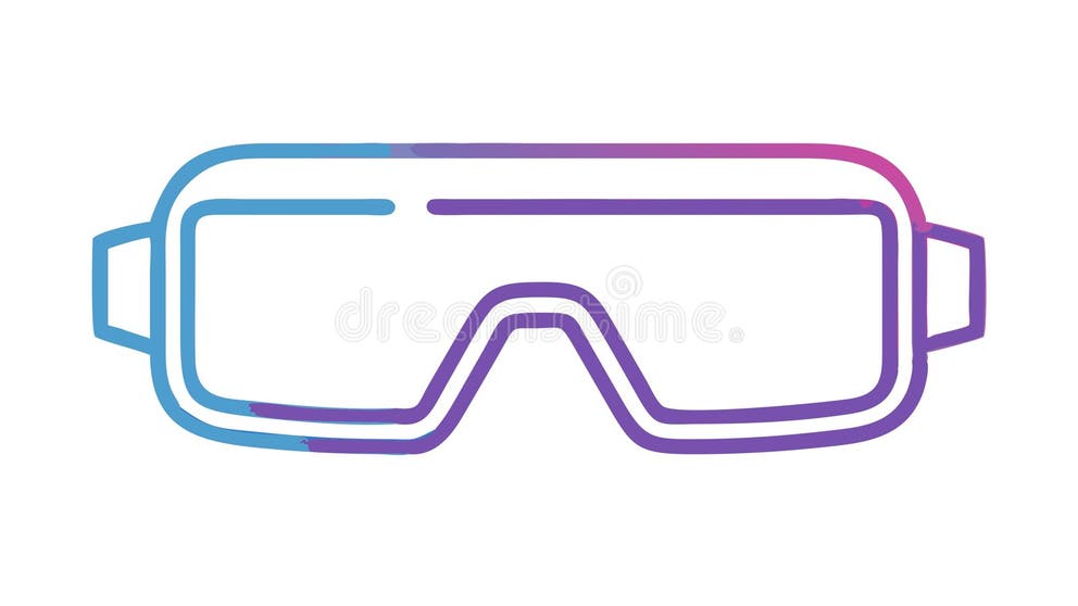 Virtual Reality Headset Icon for Immersive Gaming and Tech, Vector ...