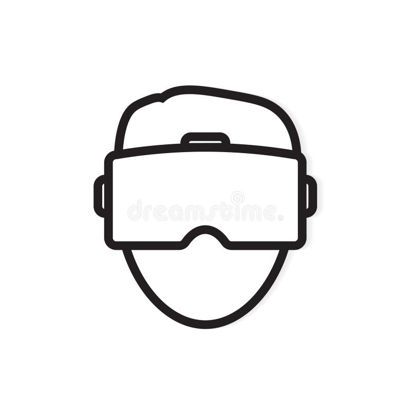 Virtual Reality Headset Icon Stock Vector - Illustration of avatar ...