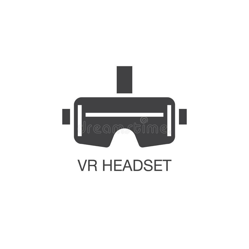 Virtual Reality Headset Icon Vector, Solid Logo Illustration, Pi Stock ...