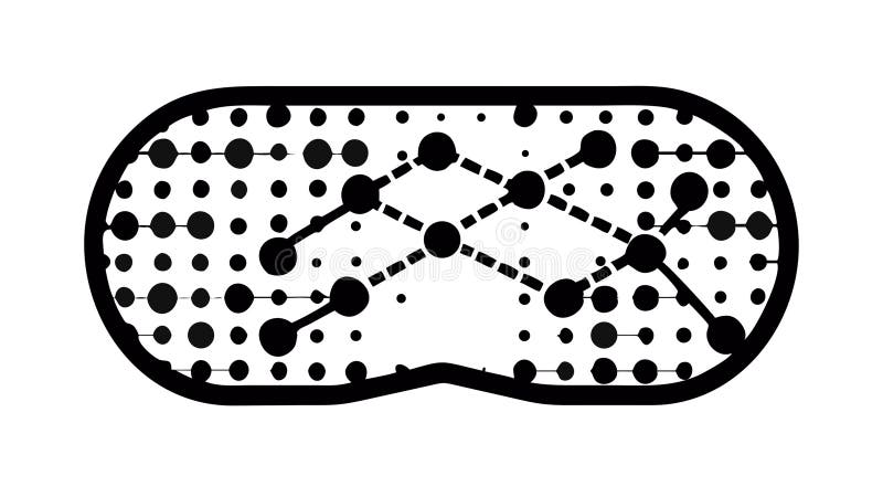 Virtual Reality Headset for Immersive Data Visualization, Vector Design ...