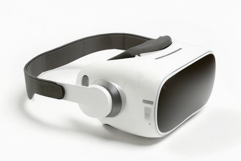 Virtual Reality Headset Isolated on White Background. Stock ...