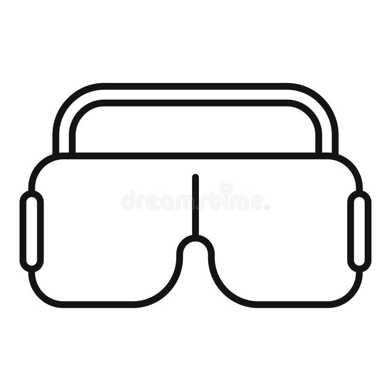 Virtual Reality Headset Providing Immersive Experience Icon Stock ...