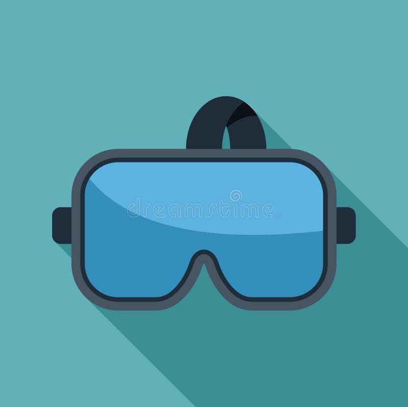 Virtual Reality Headset Showing Digital World Concept Stock Vector ...