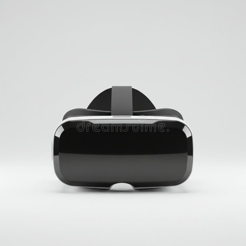 Virtual Reality Headset with a Sleek, Black Design and Glossy Finish ...