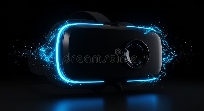 A Virtual Reality Headset with a Sleek Black Design is Highlighted by ...