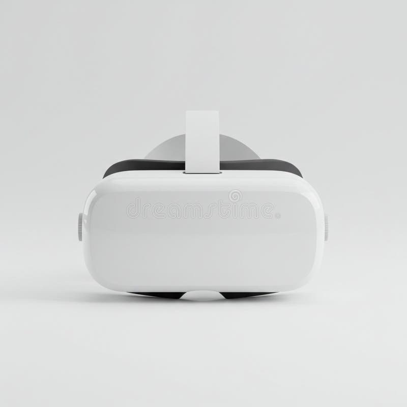 Virtual Reality Headset with a Sleek Design, Featuring a White Front ...