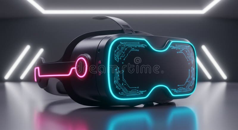 A Virtual Reality Headset with a Sleek, Modern Design is Displayed. it ...
