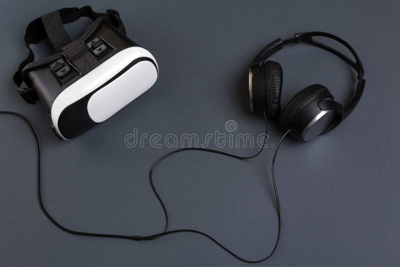 Virtual Reality Headset. Top View Stock Photo - Image of modern ...