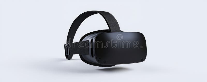 Virtual Reality Headset on White Background Stock Illustration ...