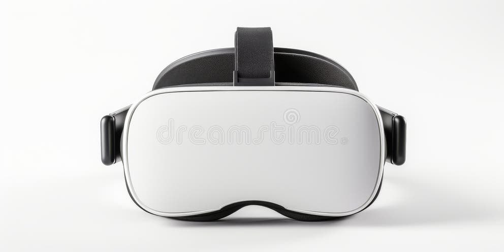 Virtual Reality Headset on White Background. Tech VR Headset. Gaming ...