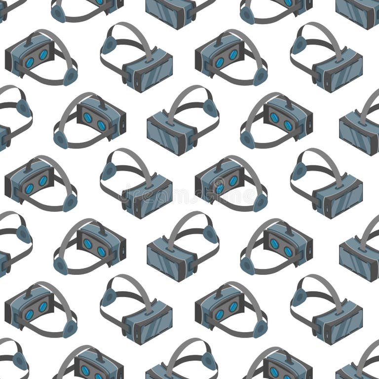 Vr Headsets Seamless Pattern Stock Illustrations – 12 Vr Headsets ...