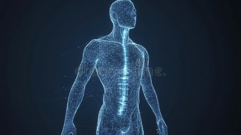Virtual Reality Human Body Wireframe Mesh for Medical Visualizations ...