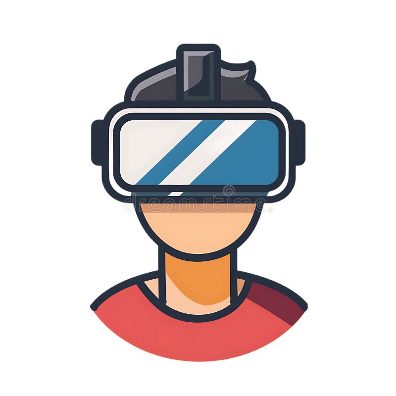 Virtual Reality Icon Against Transparent Background Generated Ai Stock ...