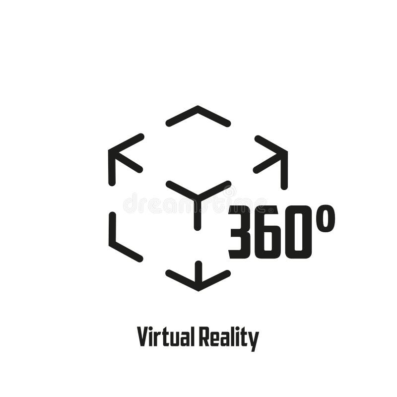 Virtual Reality Icon. Concept VR Symbol Stock Vector - Illustration of ...