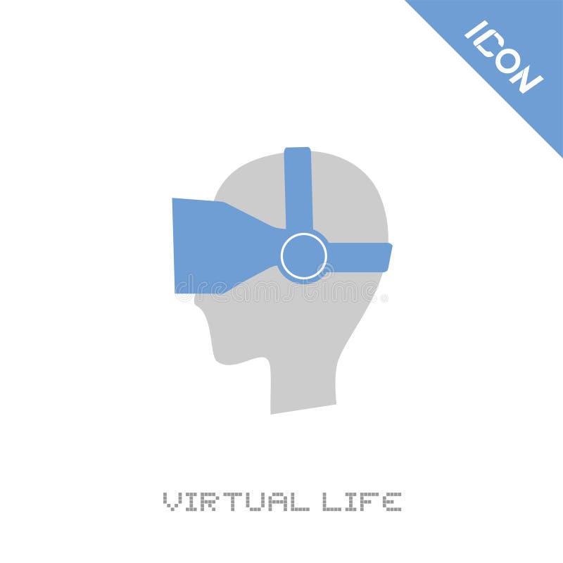 Virtual reality icon stock vector. Illustration of device - 96455562