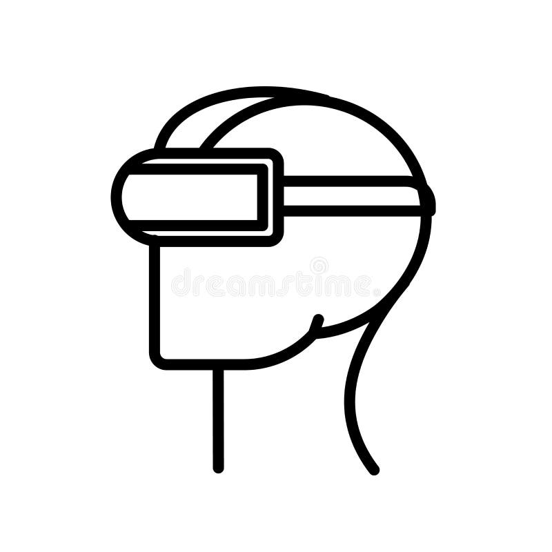 Virtual Reality Icon Vector Isolated on White Background, Virtual ...