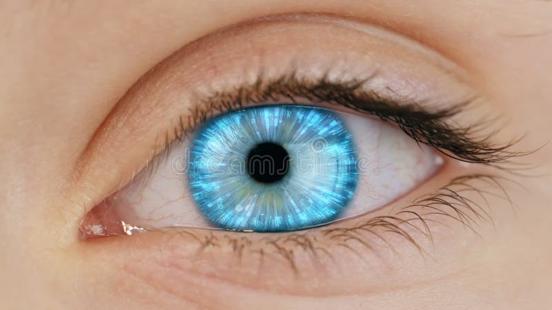Sci-fi Eye Augmented Reality Implant Stock Footage - Video of ...