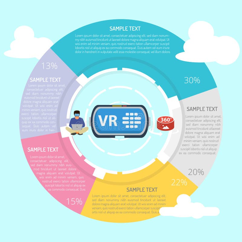 Virtual Reality Infographic Diagram Stock Vector - Illustration of ...