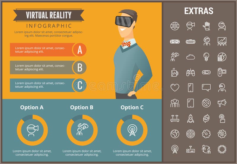 Virtual Reality Infographic Template and Elements. Stock Vector ...