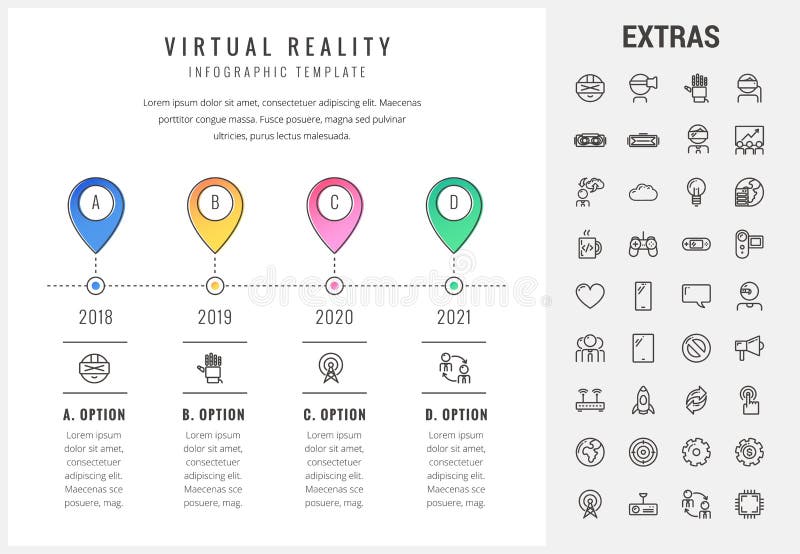 Virtual Reality Infographic Template and Elements. Stock Vector ...