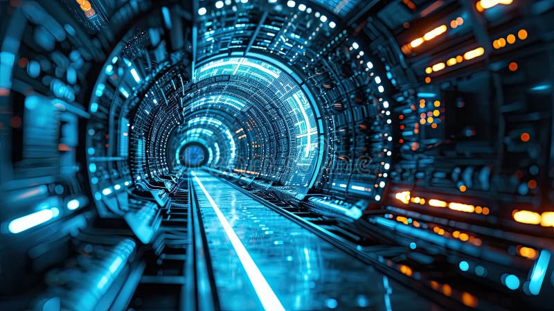 Virtual Reality Interface, Cybersecurity Concept, Holographic Data ...