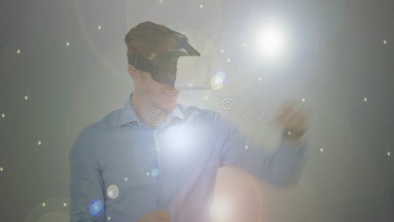 Virtual Reality Interface for Leisure Activities. Stock Video - Video ...