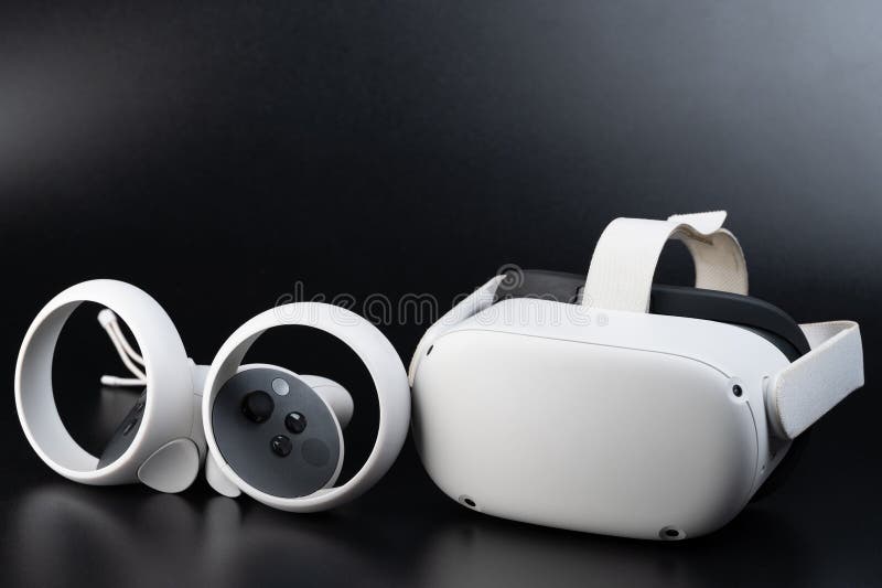 Virtual Reality Kit with Remote Controls Stock Image - Image of gadget ...