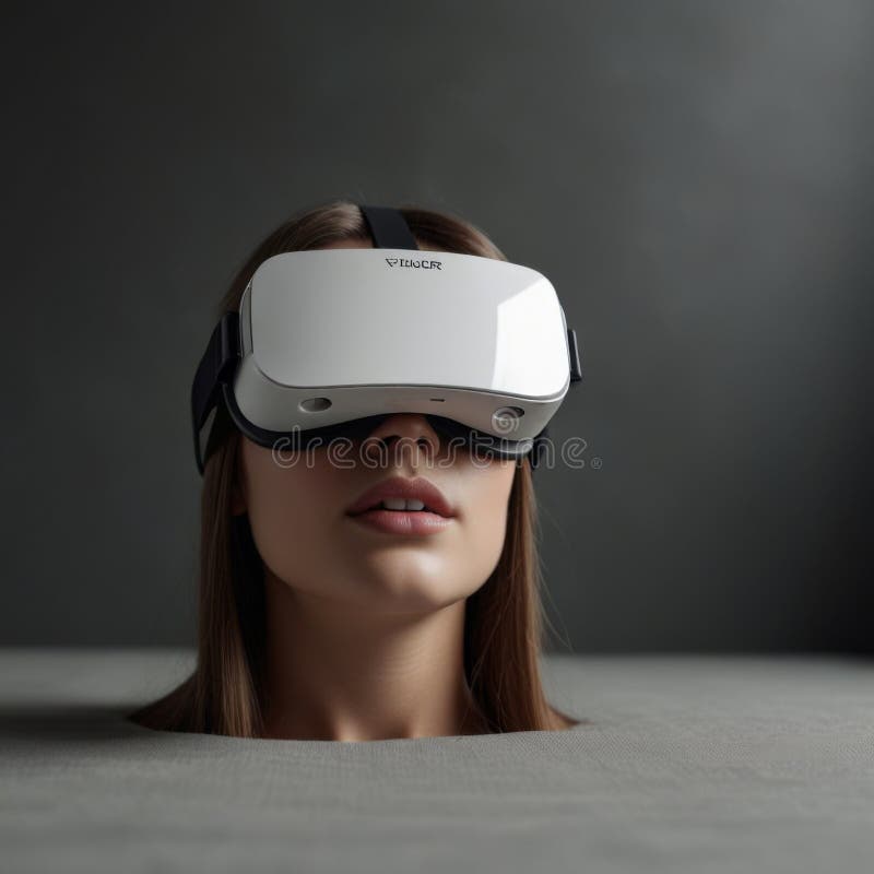 Virtual Reality Mockup,screen Mockup. Virtual Reality Goggles Stock ...