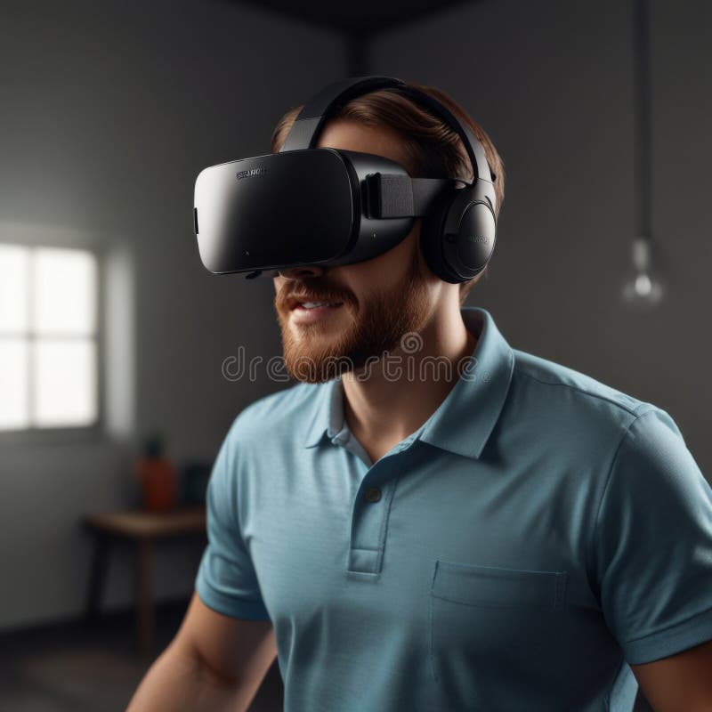 Virtual Reality Mockup,screen Mockup. Virtual Reality Goggles Stock ...