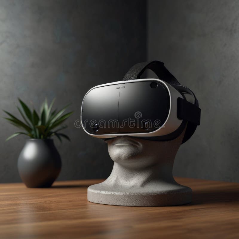 Virtual Reality Mockup,screen Mockup. Virtual Reality Goggles Stock ...