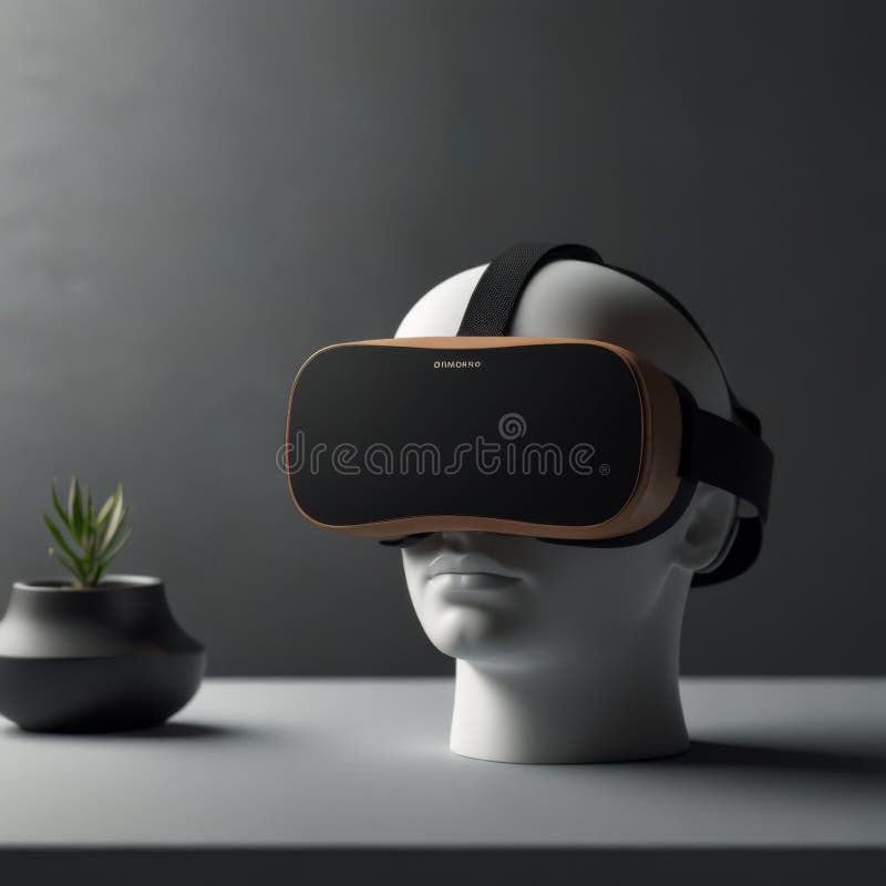 Virtual Reality Mockup,screen Mockup. Virtual Reality Goggles Stock ...