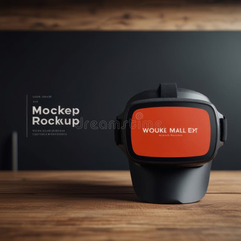 Virtual Reality Mockup,screen Mockup. Virtual Reality Goggles Stock ...