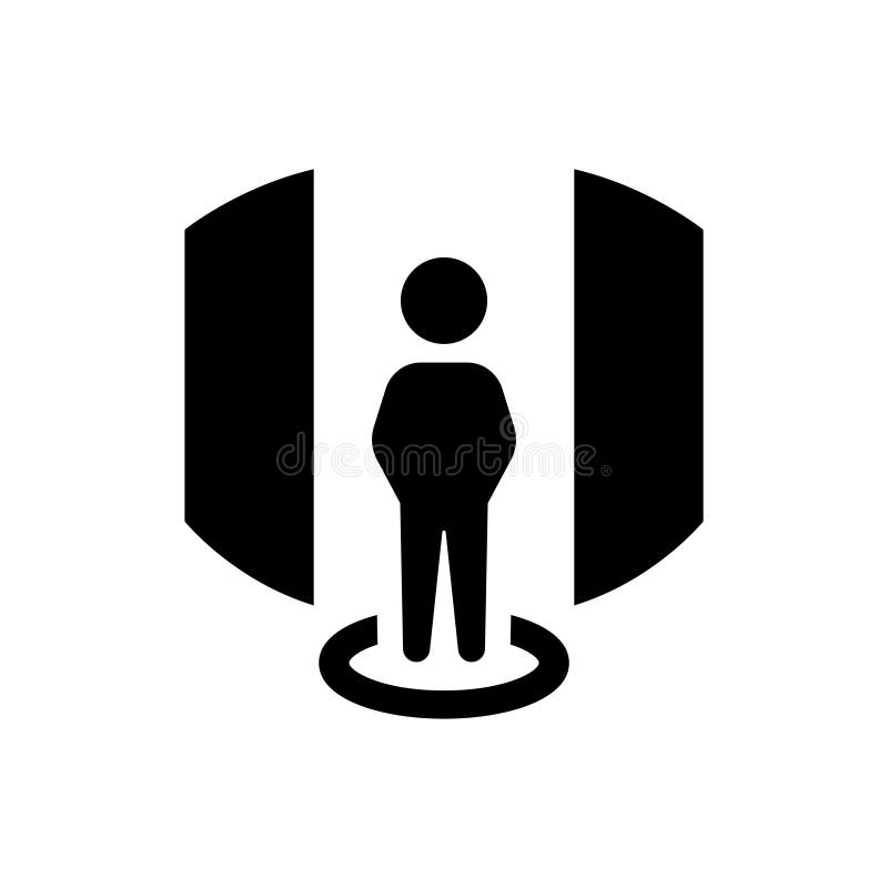 Virtual Reality Person Icon Stock Vector - Illustration of sign ...