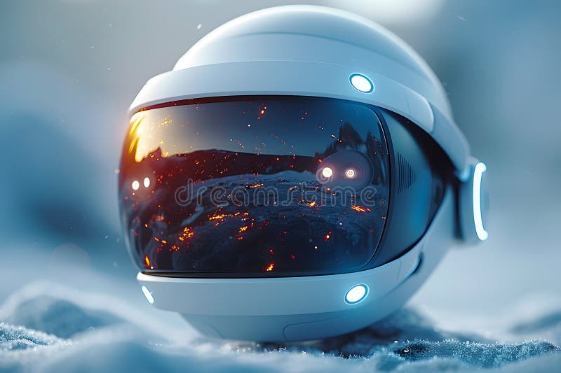 Virtual Reality Presentations: Modern White, Grey, and Blue Scene with ...