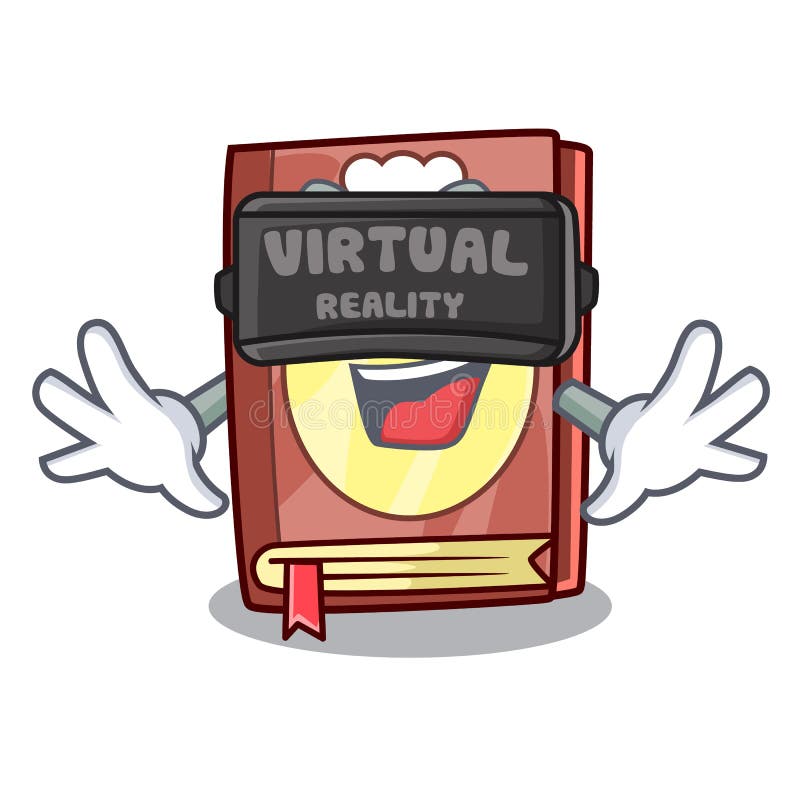 Virtual Reality Recipe Book in the Cartoon Shape Stock Vector ...