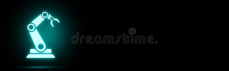 Virtual Reality with Robotics Technology Symbol and Copy Space Stock ...