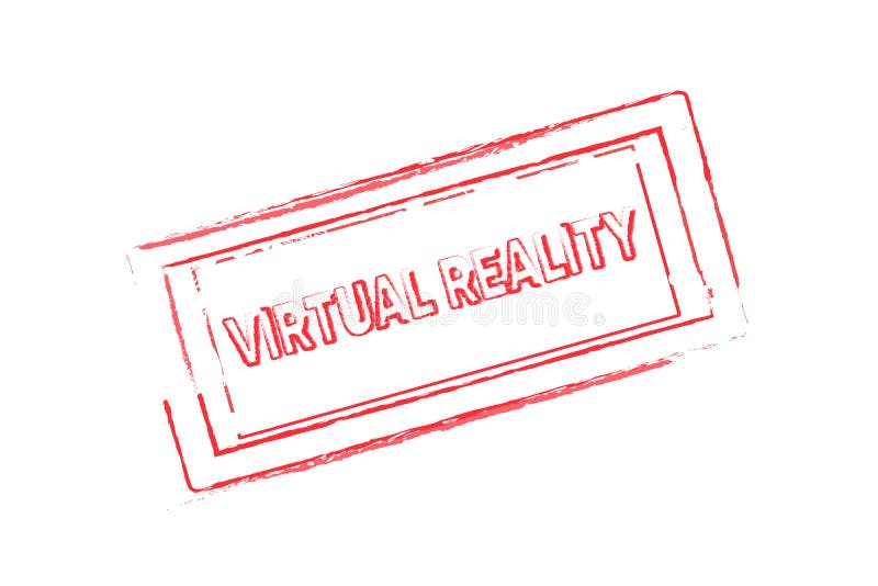 Virtual Reality Rubber Stamp. Stock Illustration - Illustration of ...