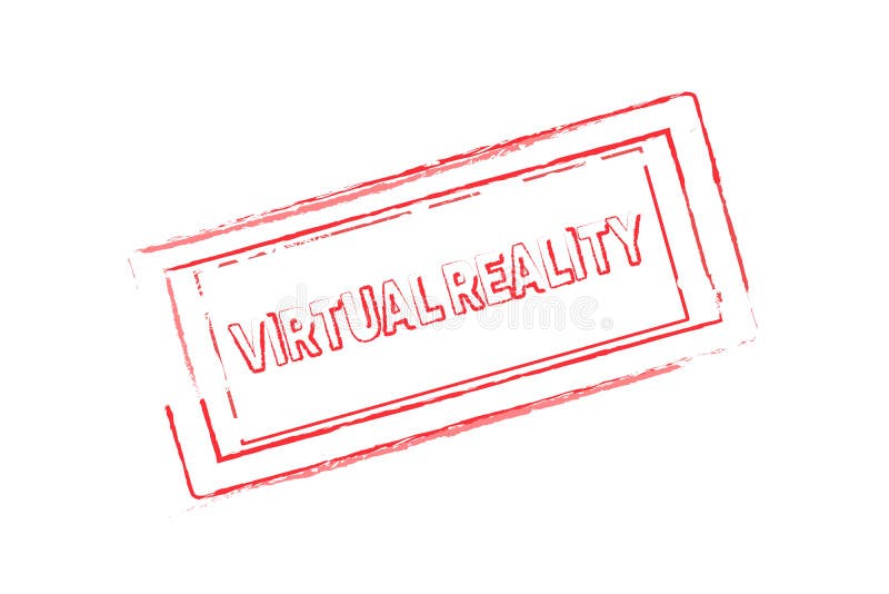Virtual Reality Rubber Stamp. Stock Vector - Illustration of sign ...