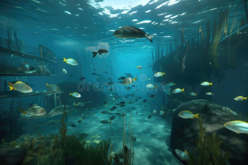 Virtual Reality Simulation of Underwater World, with Schools of Fish ...