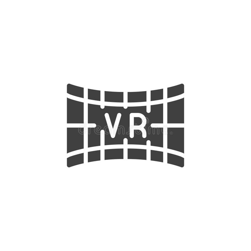 Virtual Reality Simulation Vector Icon Stock Illustration ...