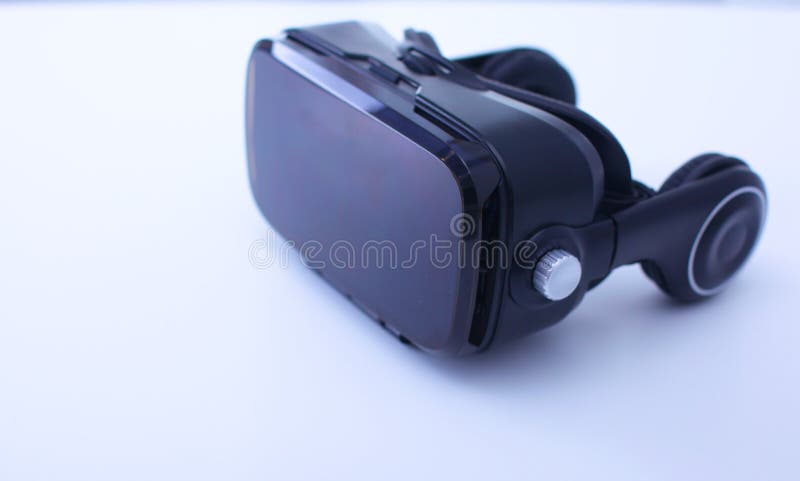 Virtual Reality Smart-phone Headset Concept in Office Stock Photo ...
