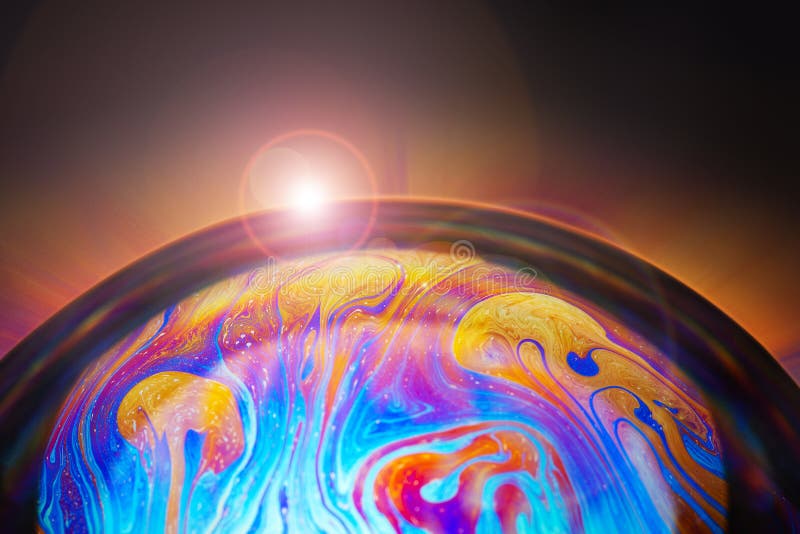 Colorful Planet in Deep Space Stock Photo - Image of astronomy, moon ...