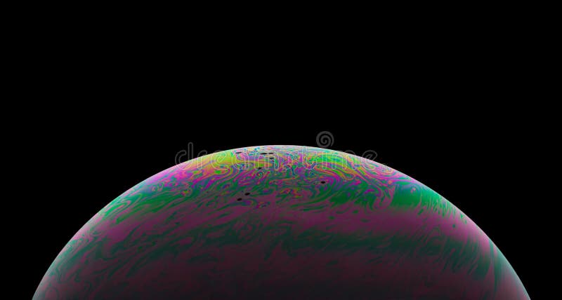 Virtual Reality Space with Abstract Multicolor Psychedelic Planet ...