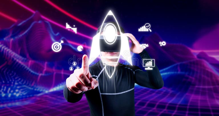 Virtual Reality Startup Launch with Rocket Graphics and Business ...