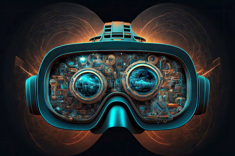 Virtual Reality and Technologies of Future Vr Headset Stock ...