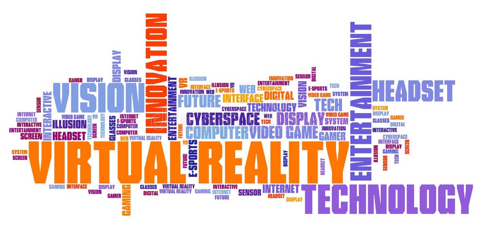 Virtual reality concept stock illustration. Illustration of modern ...