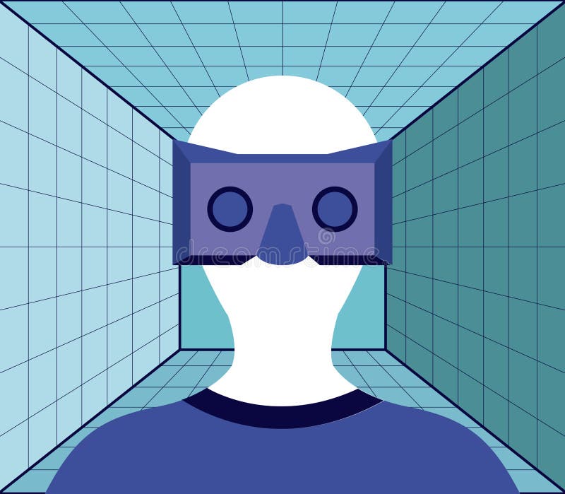 Virtual Reality Technology Set Icons Stock Vector - Illustration of ...